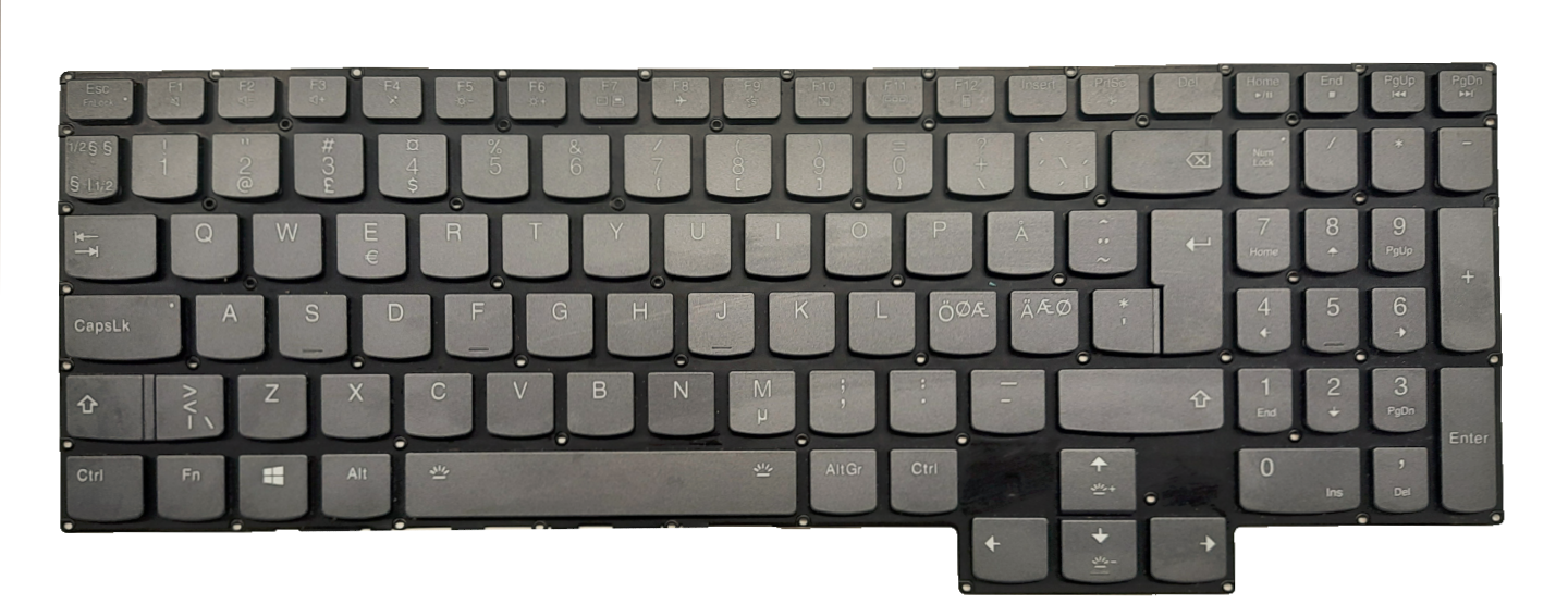 NORDIC KEYBOARD LENOVO LEGION 7-15IMH 7-15IMH05 7-15IMHG05 Y750 15IMH ...