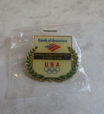 NIB 2000-2004 Olympics Pin Sponsored by Bank of America made by Aminco ...