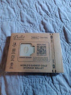 Ballet REAL Series Ethereum Cold Storage Wallet Card. New in Plastic ...