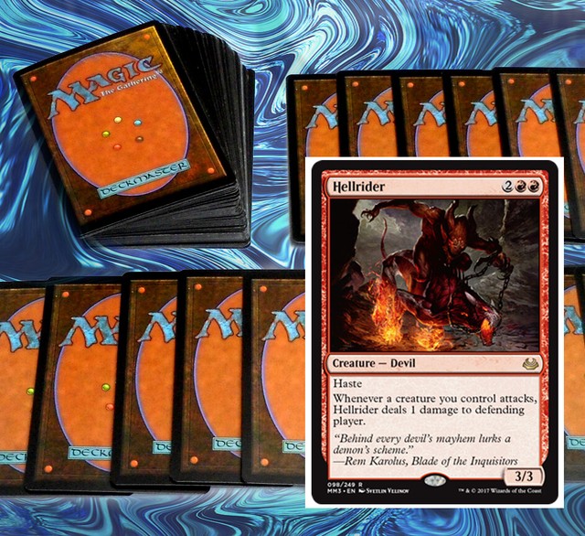 mtg RED HEROIC DECK Magic the Gathering rares 60 cards akroma hellrider ...