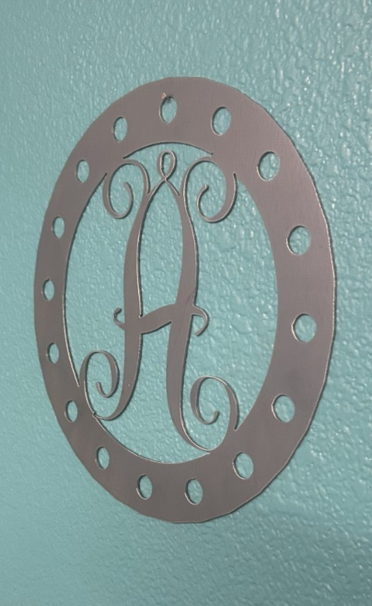 02-CNC plasma cut metal ribbon wreath, wedding, decor,steel, metal sign ...