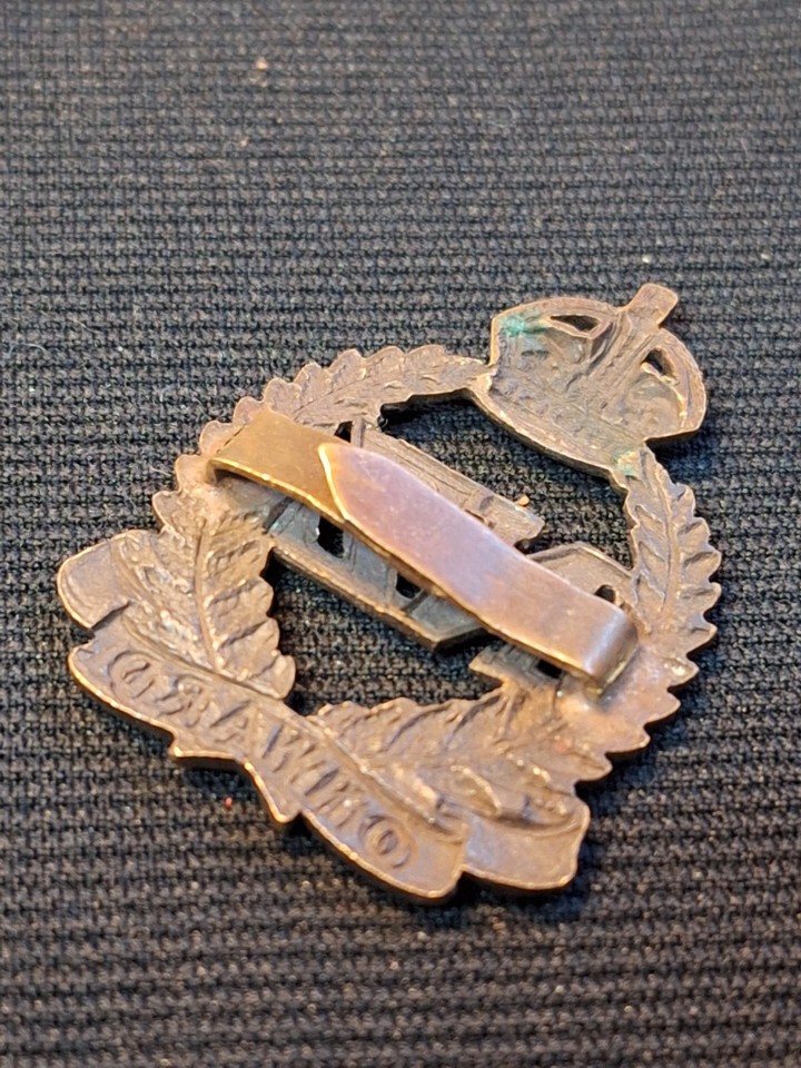 WW1 NZEF NEW ZEALAND EXPEDITIONARY FORCE OFFICERS BRONZE CAP BADGE ...