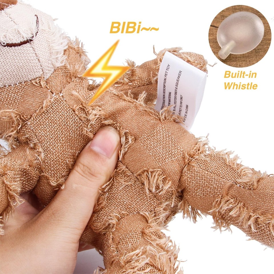 MAXBECK Dog Companion for Heavy Chewers- Indestructible Robust Bear Dog ...