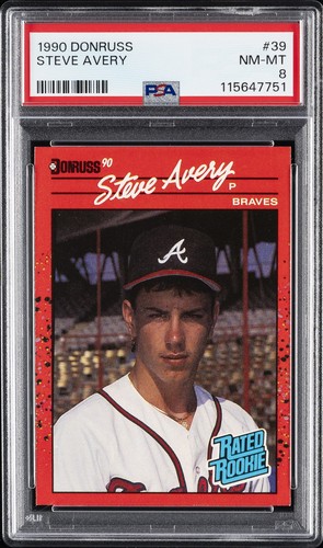 1990 DONRUSS #39 STEVE AVERY PSA 8 | eBay