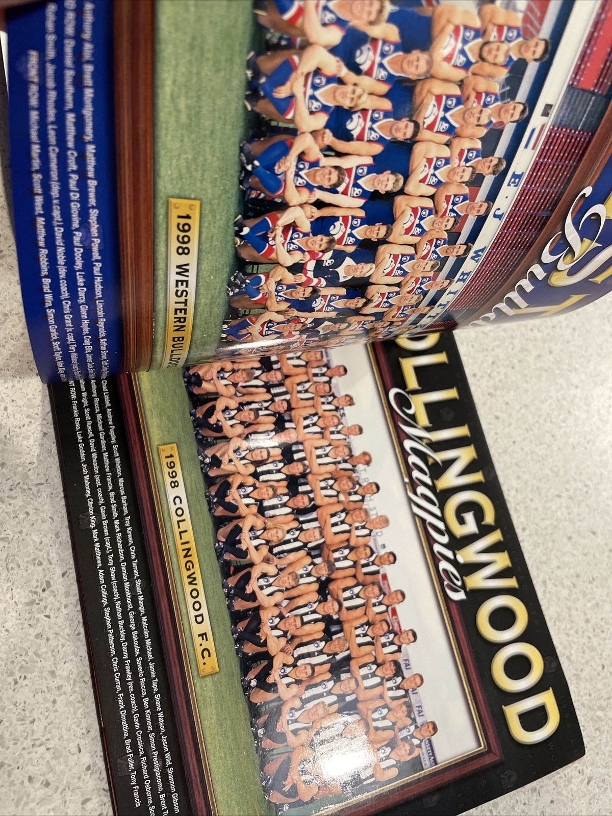 VINTAGE HERALD SUN OFFICIAL AFL 1998 FOOTY ALBUM TEAM PHOTO BOOK ...