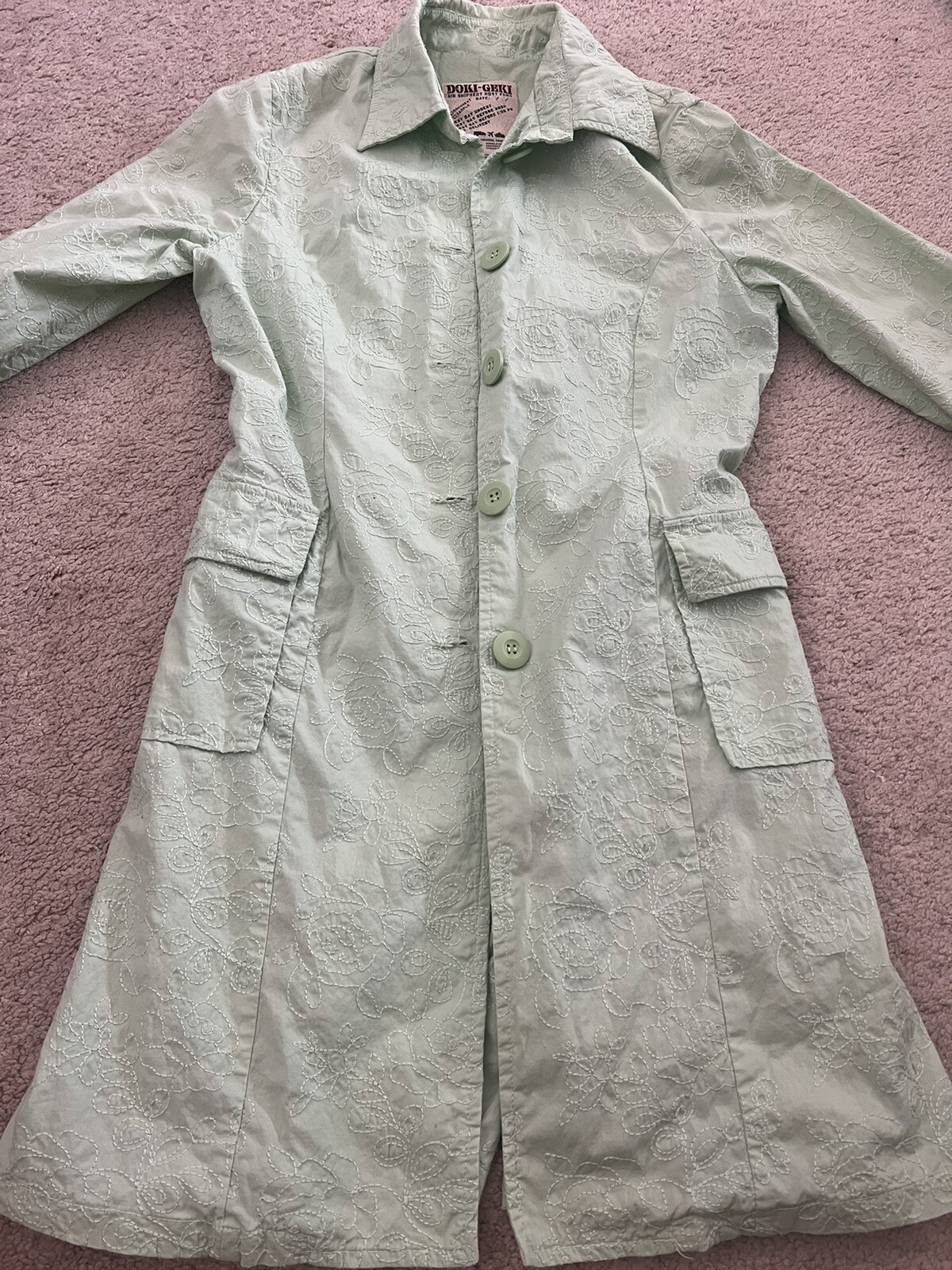 Doki Geki cotton jacket light green size m | eBay