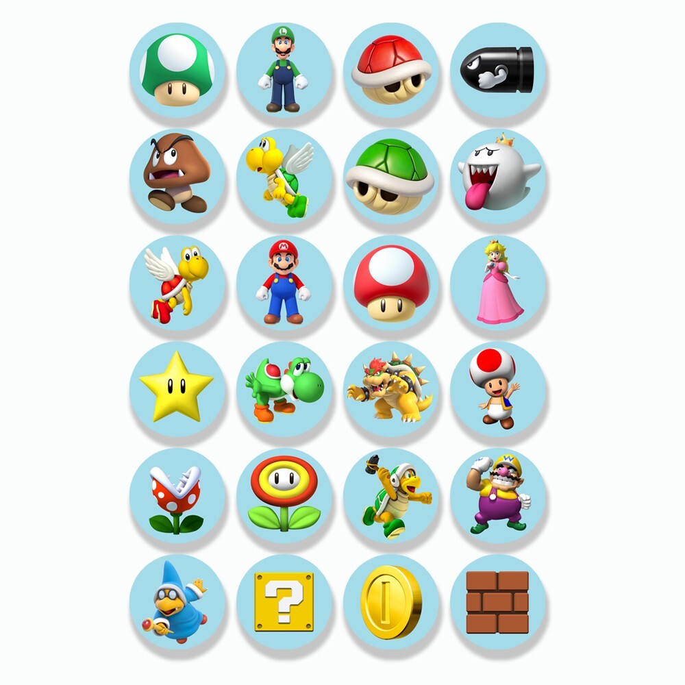 Super Mario Bros Printable Characters