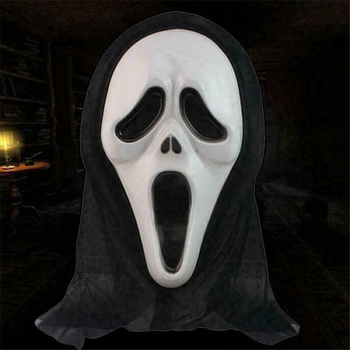 Scream Mask Scary Costume Evil Black Party Halloween Horror Movie ...