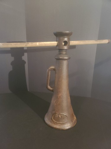 Vintage Cast Iron Large Heavy Screw Jack 2 X 16 Railroad Barn House | eBay