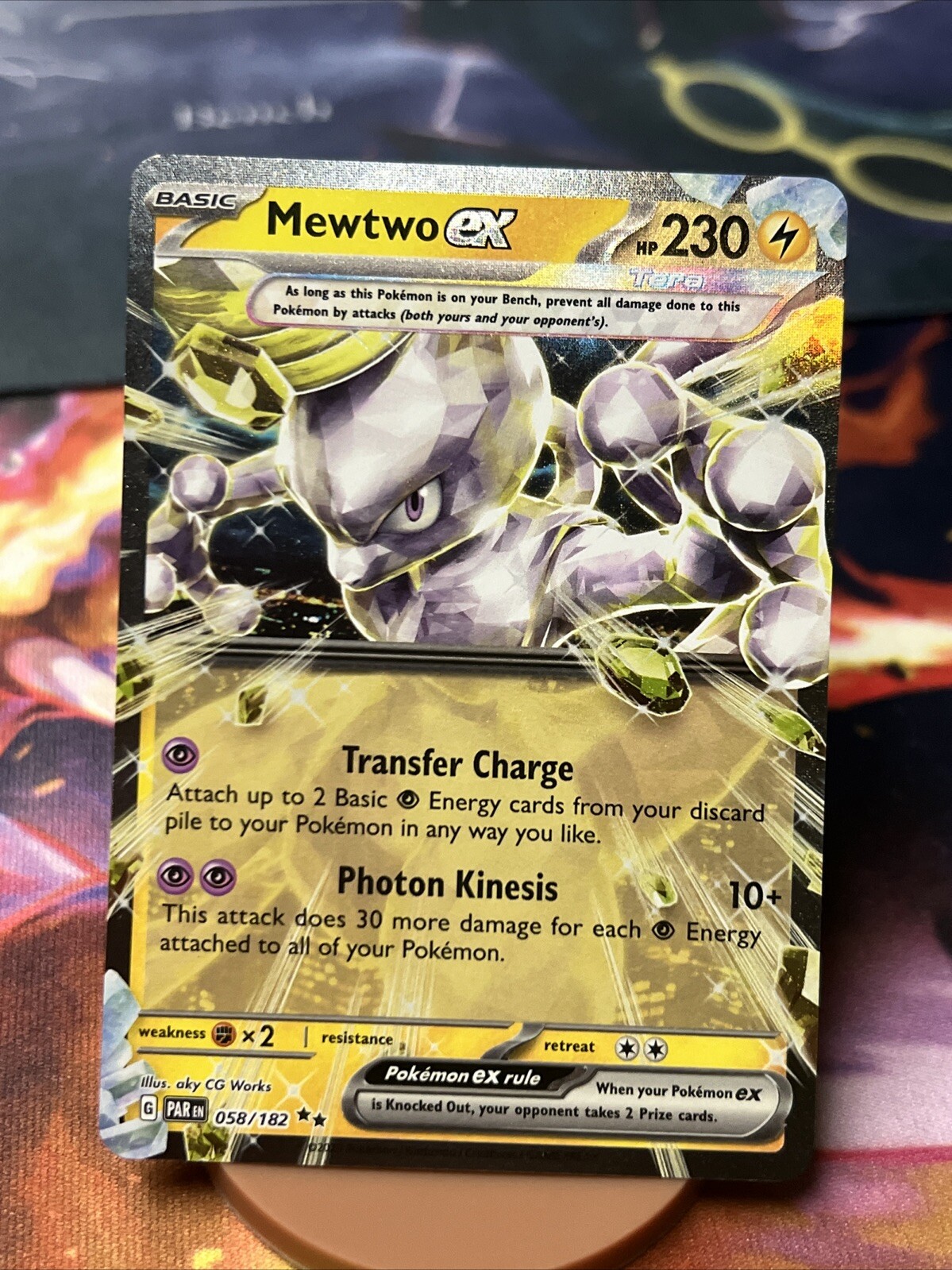 Pokemon TCG Mewtwo ex 58/182 Double Rare NM - Paradox Rift | eBay