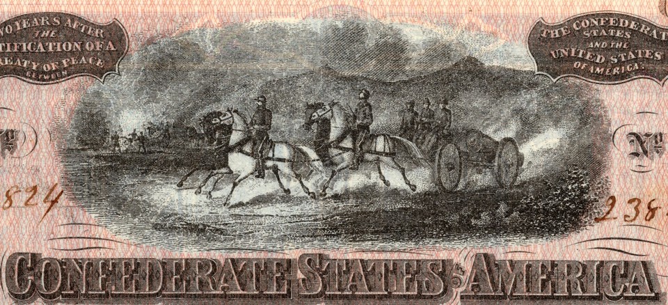1864 $10 Confederate States of America T-68 Banknote - PMG 64! US Civil ...