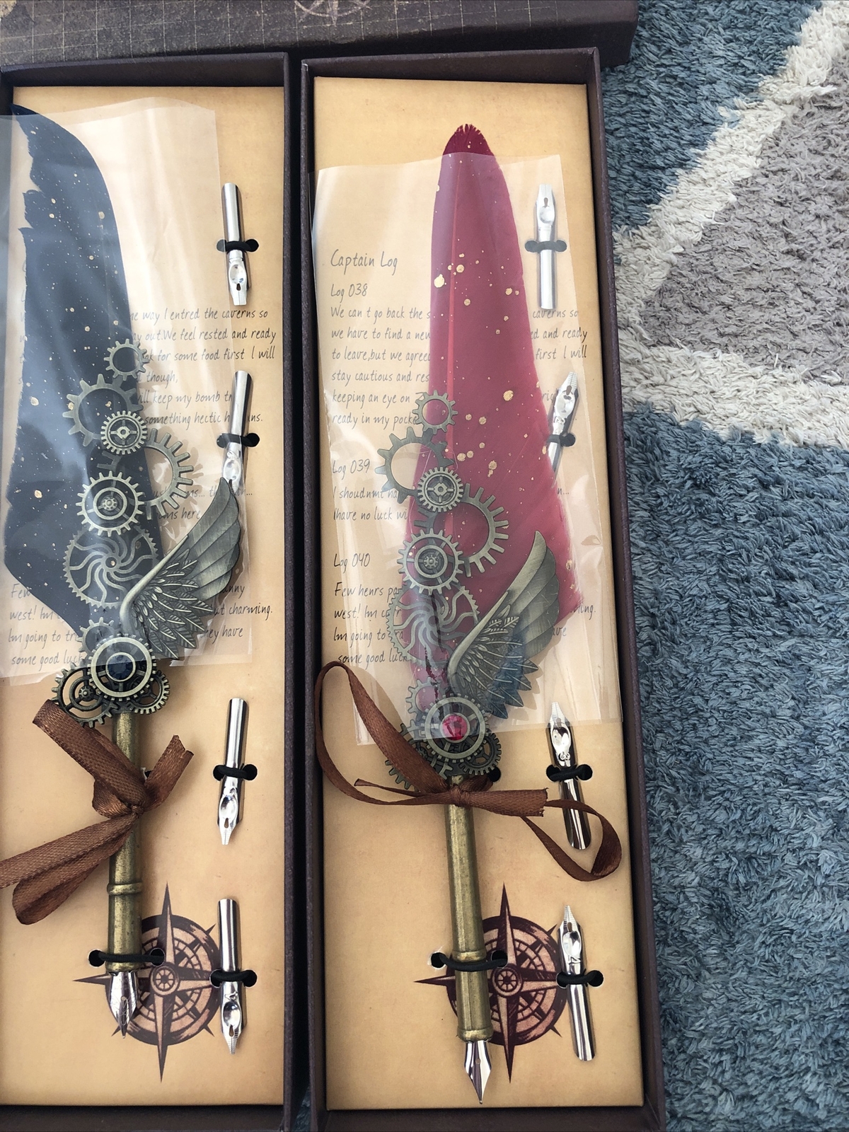 Dolin Youpin 1502 World Map Series Steampunk Feather Ink Pen ...