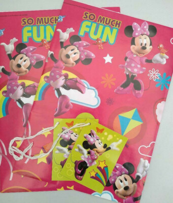 Disney Minnie Mouse wrapping paper - Gift Wrap 2 sheets 49cm x 70cm ...