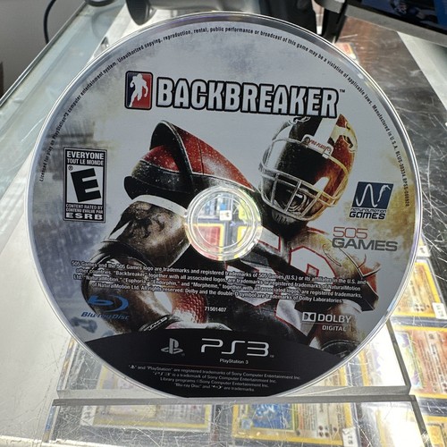 Backbreaker PS3 (Sony PlayStation 3, 2010) Disc Only HTF Game Rare | eBay