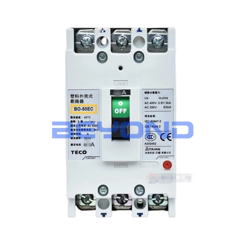 1PC New For TECO Molded Case Circuit Breaker BO-50EC 3P 50A | eBay