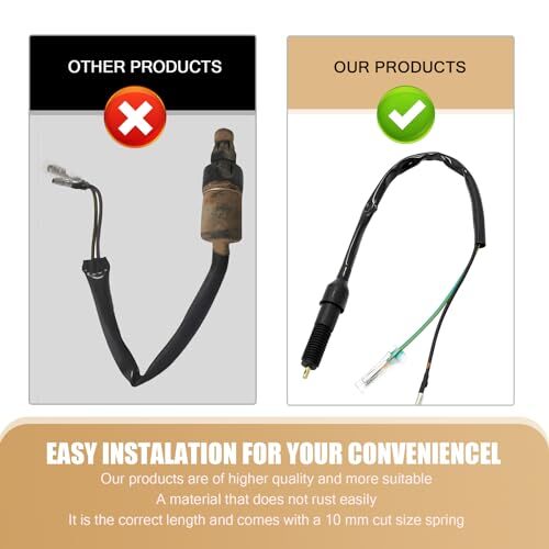 1 PC Motorcycle Brake Light Switch Replacement, Universal Waterproof ...