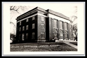 Rppc,1924 LACLEDE COUNTY COURTHOUSE, LEBANON MISSOURI, Brick Building ...