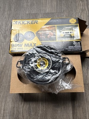 (1) KICKER CS Series CSC35 3.5 Car Speakers 30W (46CSC354) NEW IN BOX ...