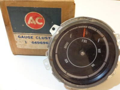 NOS 1973 Olds Cutlass Dash Cluster Tell Tale Gage Gauge Oil Water Fuel ...
