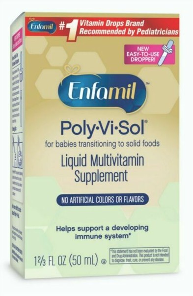 Enfamil Poly-Vi-Sol Liquid Multivitamin Supplement - 50ml for sale ...