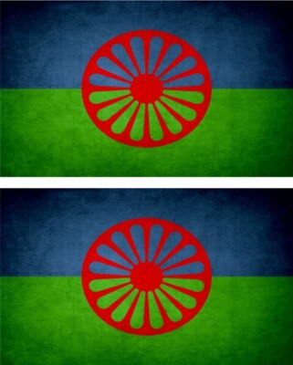 2x Sticker flag vinyl country vintage romani gipsy roma | eBay