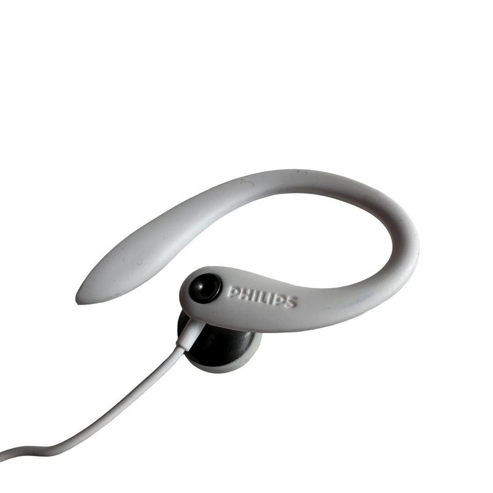 Philips sports Wired Earhook Headphones with mic SHS3305 WHITE | eBay