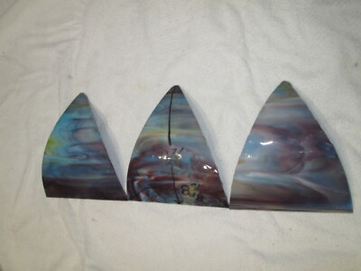 ANTIQUE SLAG GLASS CURVED PANEL FOR LAMP SHADE REPAIR OR REPLACEMENT | eBay