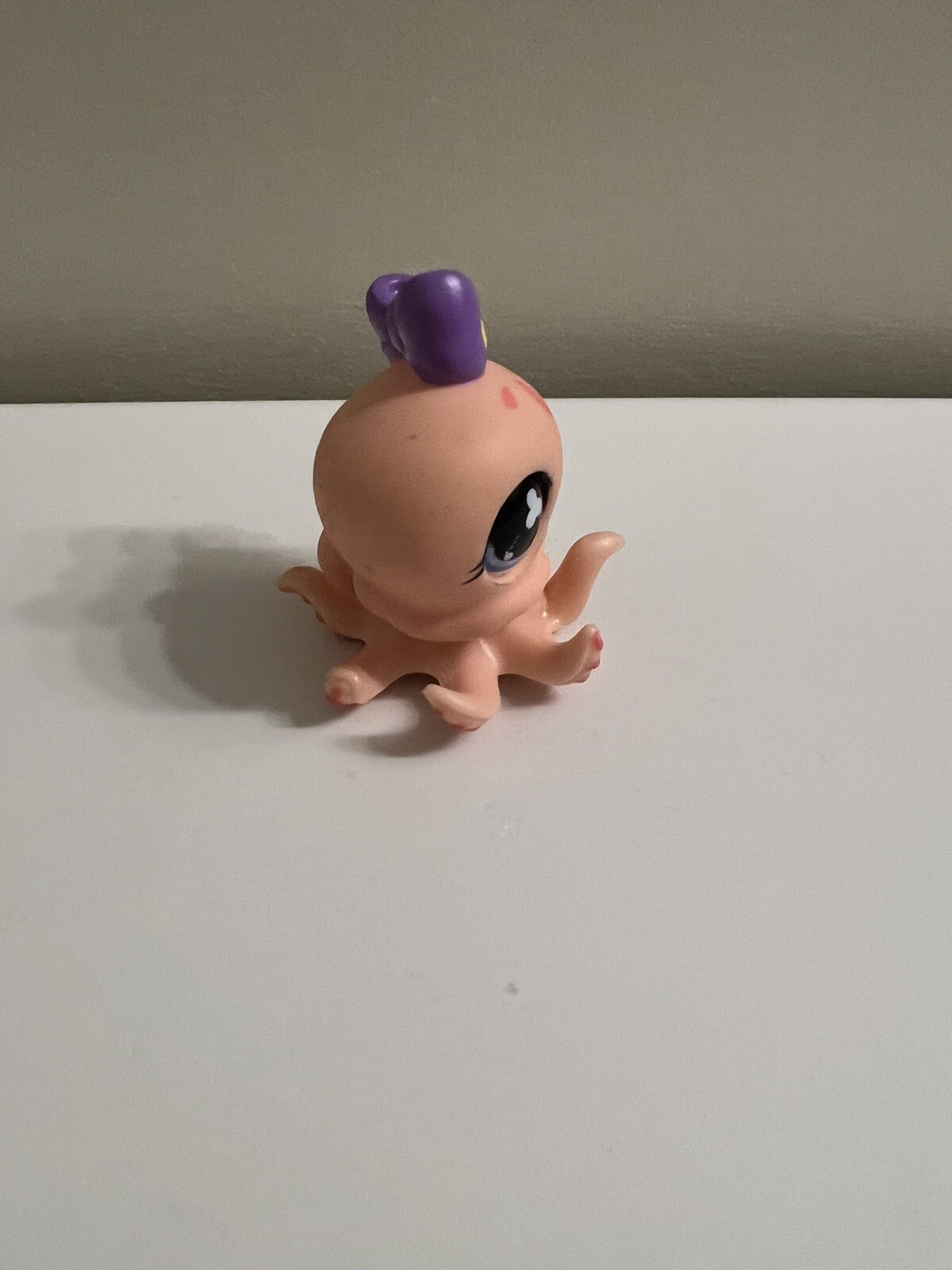 {Littlest Pet Shop} LPS #513 Peach Octopus Purple Bow Starfish 2007 ...