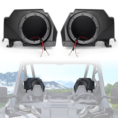 6.5" Rear Speaker Pod Enclosures Mount for Polaris RZR PRO XP 2020-2024 ...