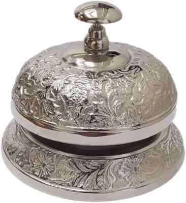 Table Desk Bell Antique Vintage brass Hotel Service Ornate Reception ...