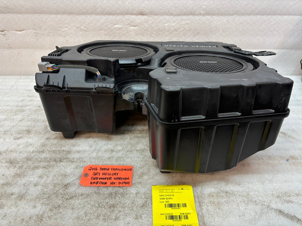 16 DODGE CHALLENGER HELLCAT SRT OEM HARMAN KARDON SPEAKER SUBWOOFER ...