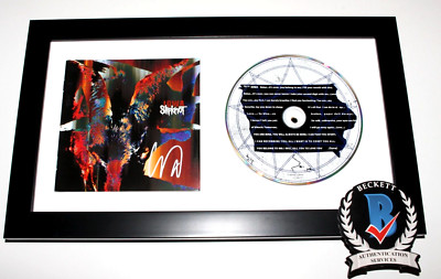 COREY TAYLOR SIGNED FRAMED SLIPKNOT 'IOWA' CD COVER ALBUM PROOF BECKETT ...
