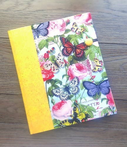 Fabric Covered Hardcover Notebook Composition Book Cover - Butterflies ...