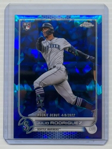 2022 Topps Chrome Update Sapphire Julio Rodriguez Rookie Debut RC #US62 ...