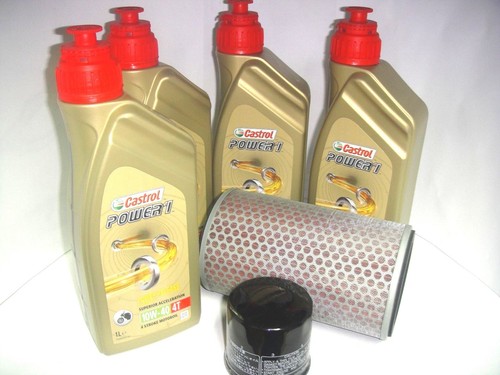 Set Service Öl Castrol POWER1 10W40 Honda 1300 CB F 2007 2008 2009 2010 ...