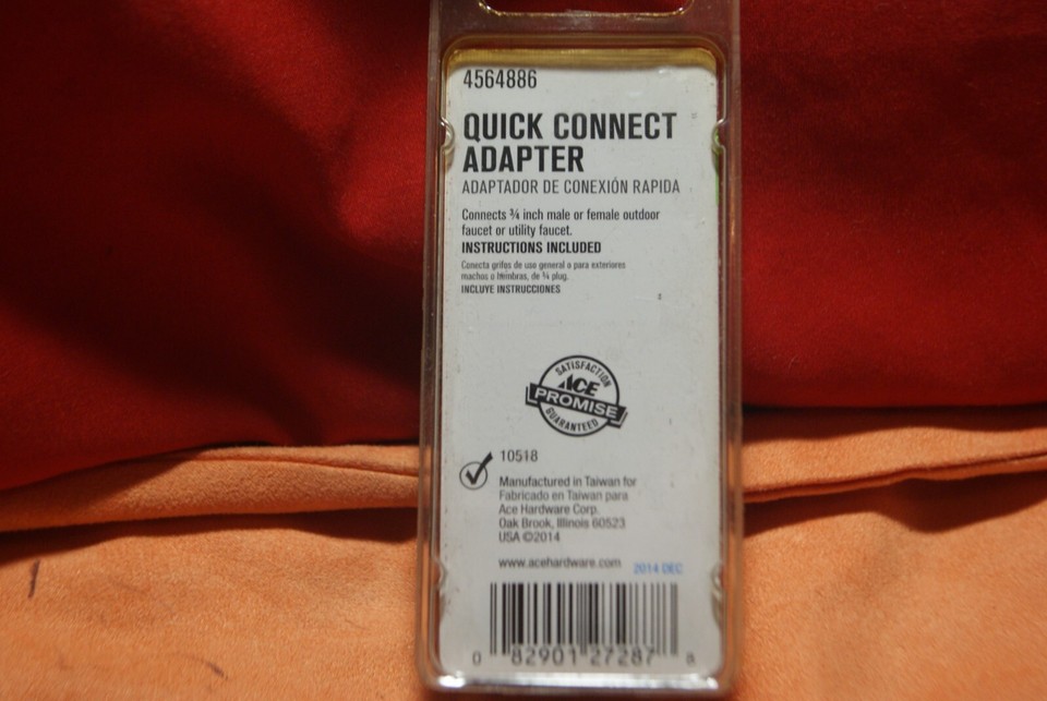 Ace Quick-Connect Dual Thread 3/4 in. Chrome Aerator Adapter #4564886 ...