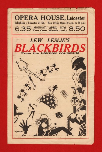 Lew Leslie's "BLACKBIRDS" Lavaida / Peg-Leg Bates 1935 Leicester ...