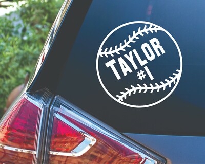 Personalized Baseball Softball Team Sports Car Truck Vinyl Decal ...