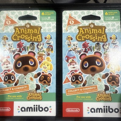 Nintendo Animal Crossing Series 5 amiibo Pack of 6 cards ( 2 Packs ...