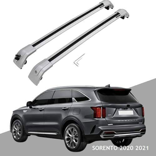 2Pcs Lockable Crossbars Roof Rack Rail Cross Bars Fit for 2021 2022 KIA ...