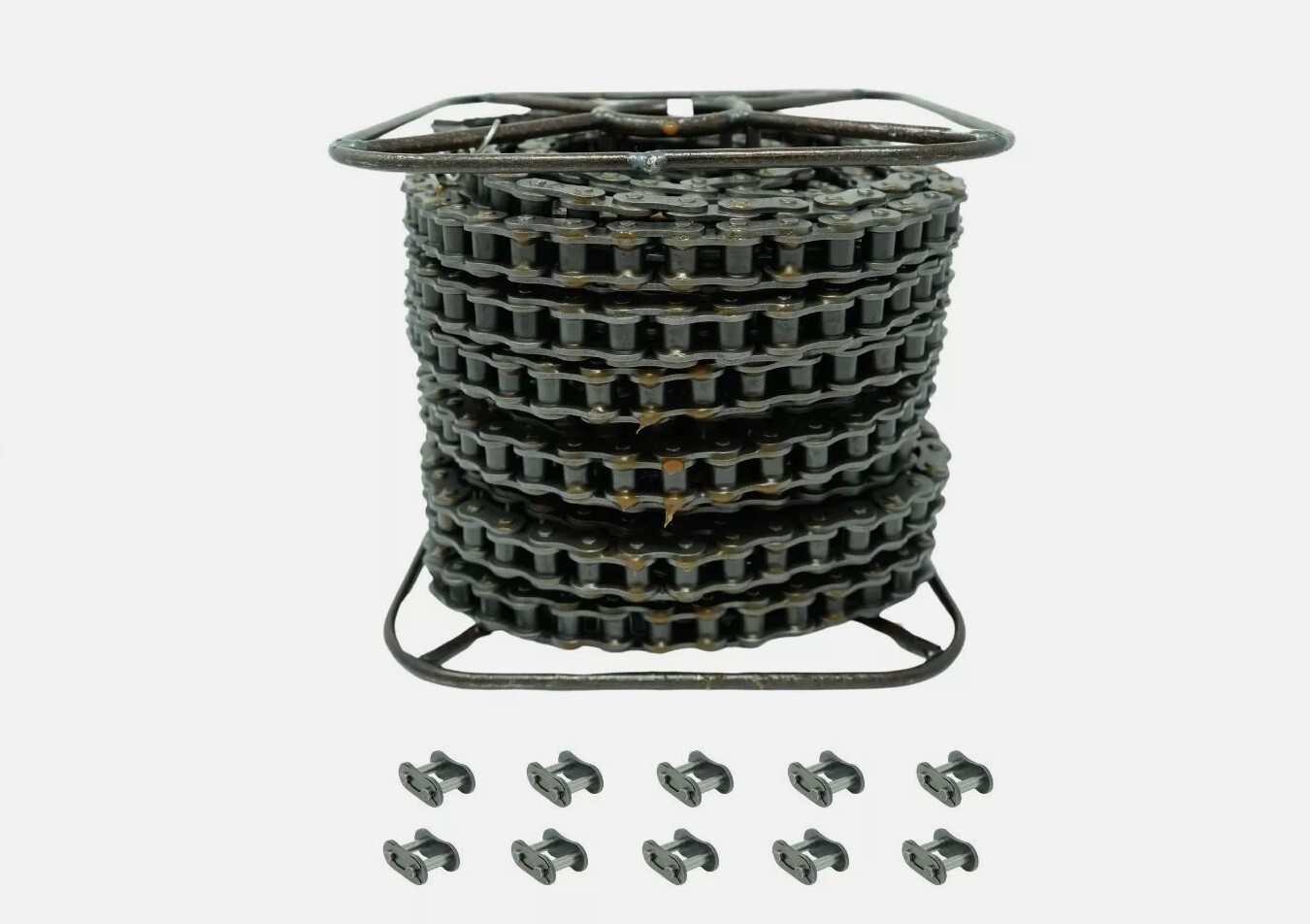 #80H-1 Roller Chain For Sprocket 50 Feet With 10 Connecting Links Drive ...