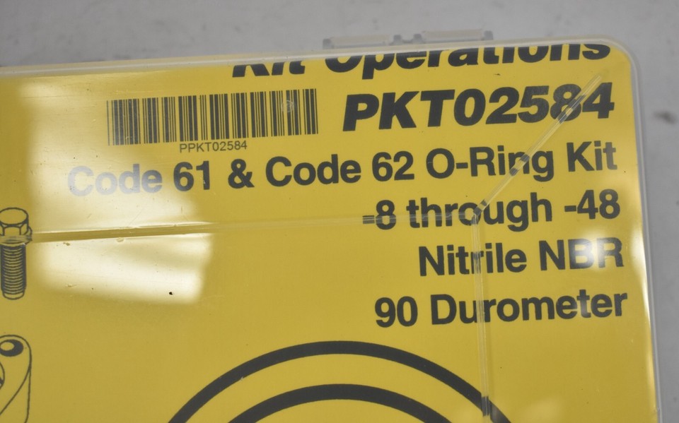 Parker Code 61 & 62 O Ring Kit 8 Through 48 Nitrile NBR 90 Durometer ...
