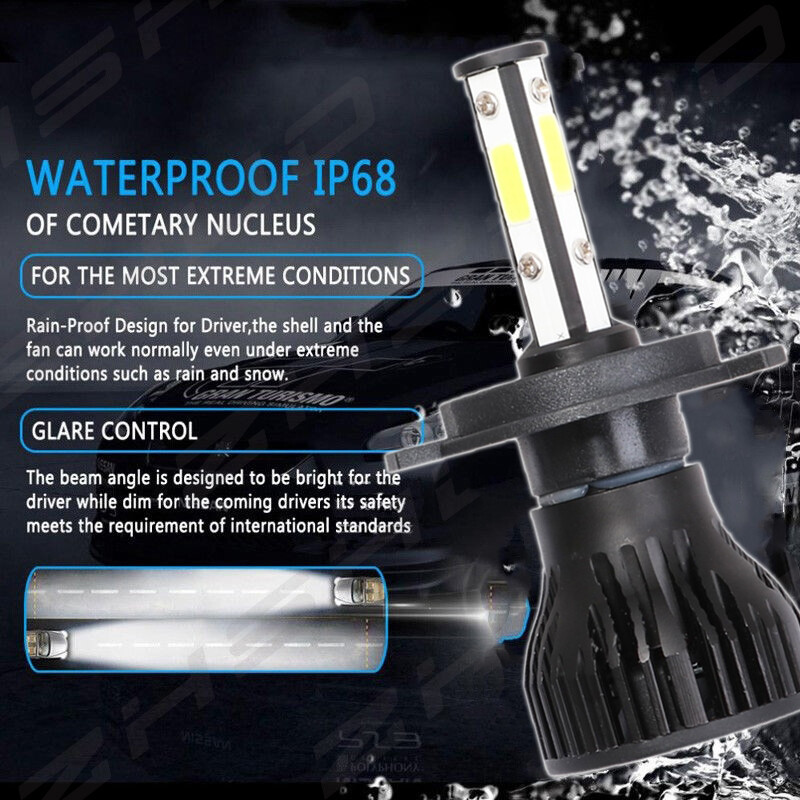 For Toyota RAV4 2001 2002 2003 2004 2005 LED Headlight + Fog Light 4 ...