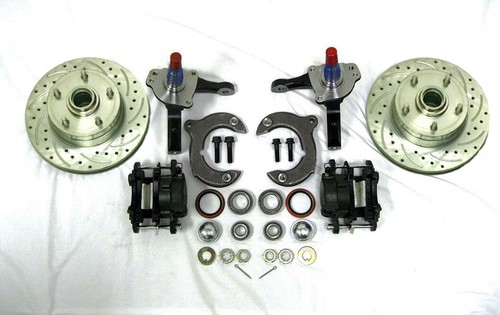 Mustang II 2 Front Disc Brake Kit with 11" Slotted Ford Rotors + Stock ...