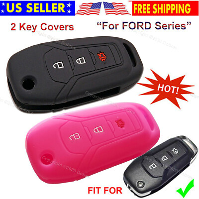 2Pcs Silicone Cover Holder Protector Remote Control Smart Car Case for ...