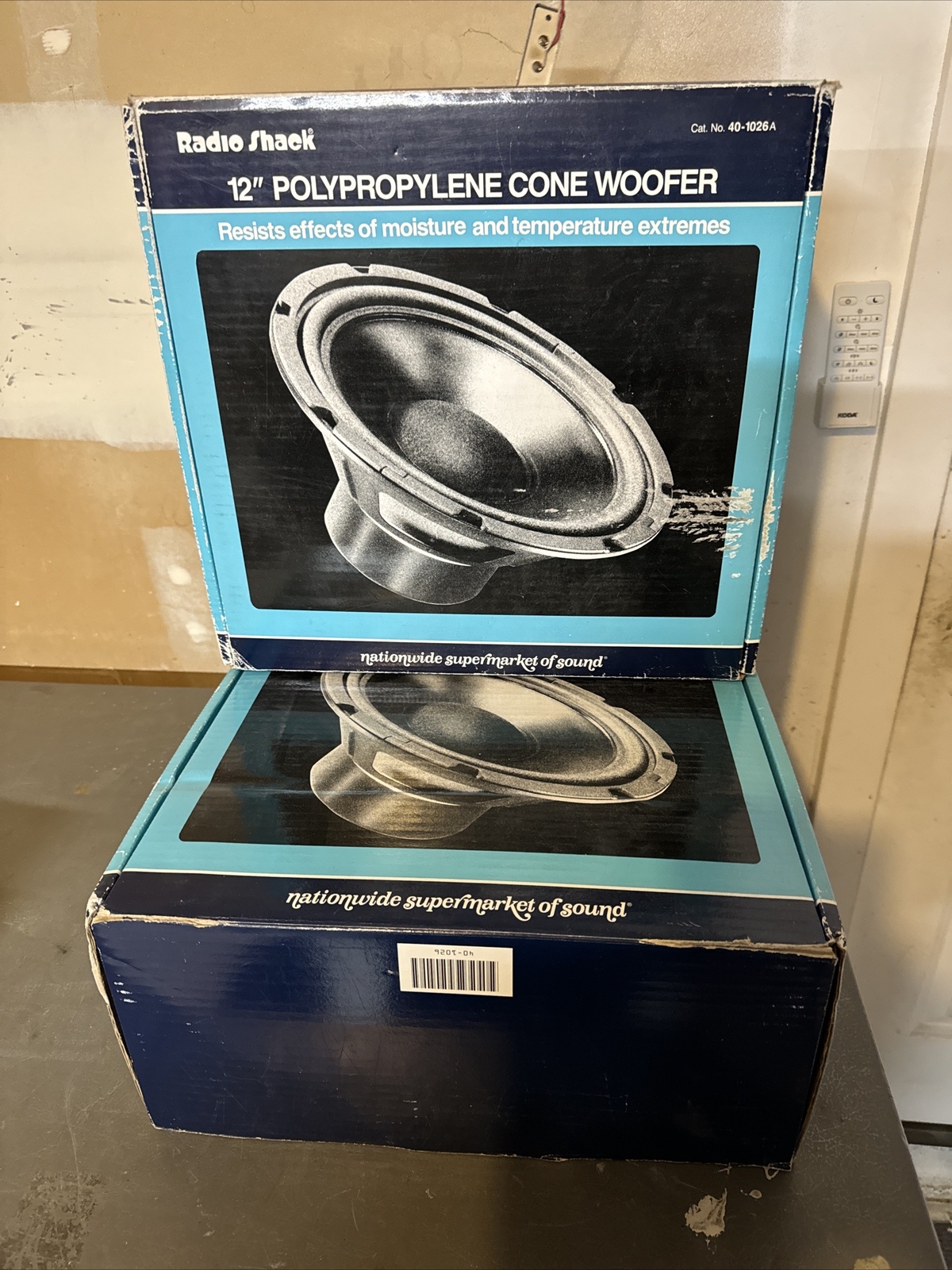 2 - Realistic 12” 8 ohm Speaker Woofer 40-1026A 50 watt RMS 25-3000hz ...