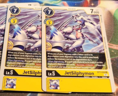 x2 Digimon JETSILPHYMON BT7-038 Yellow Uncommon TCG | eBay