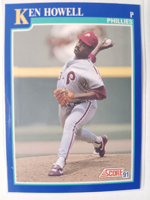KEN HOWELL PHILADELPHIA PHILLIES 1991 SCORE BASEBALL CARD #458 | eBay