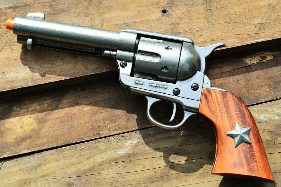 M1873 Colt .45 Peacemaker Revolver 1873 Texas Rangers Lone Star - Denix ...