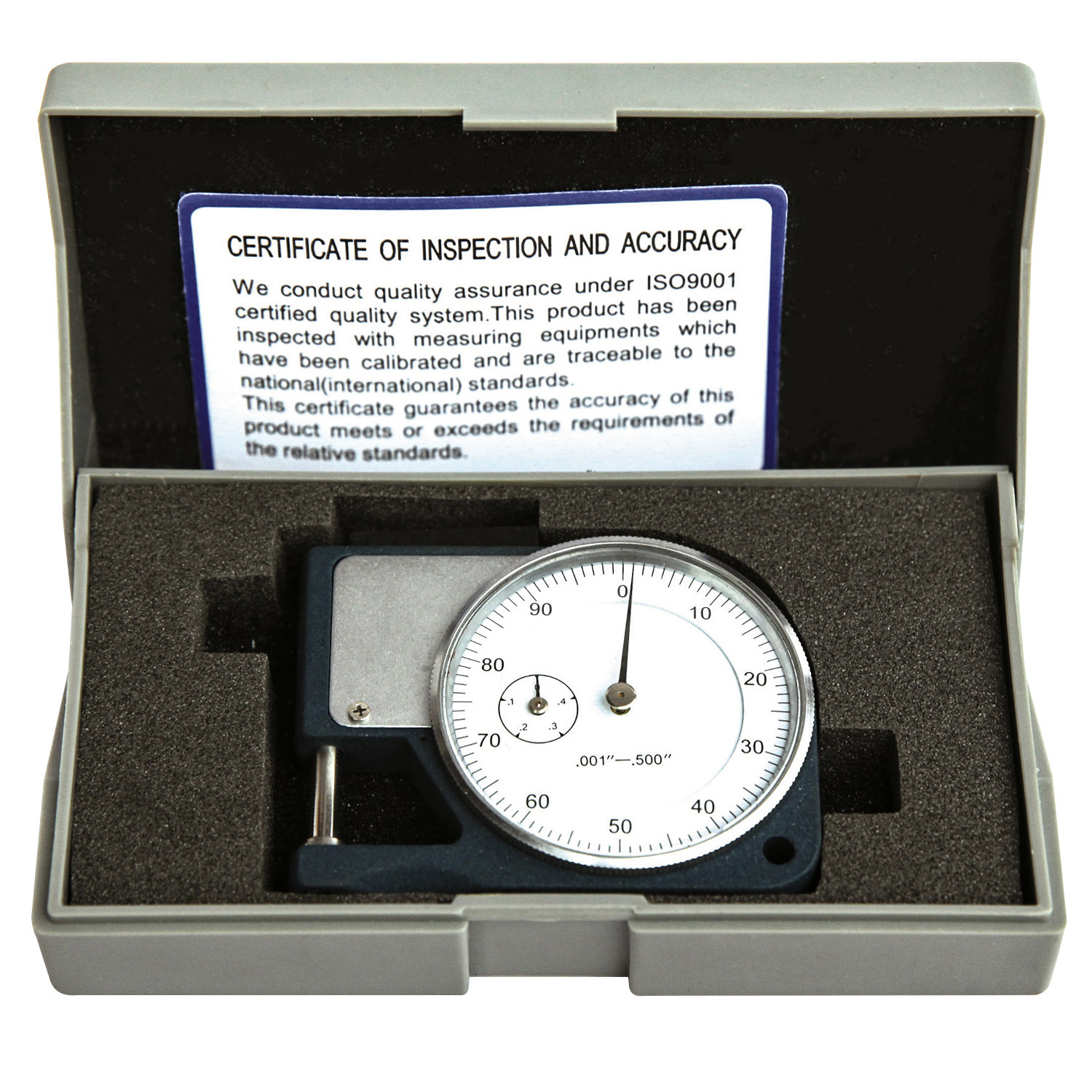 HFS(R) 0.5 Thickness Gage Dial Micrometer Caliper Scope Sheet Paper Mic ...